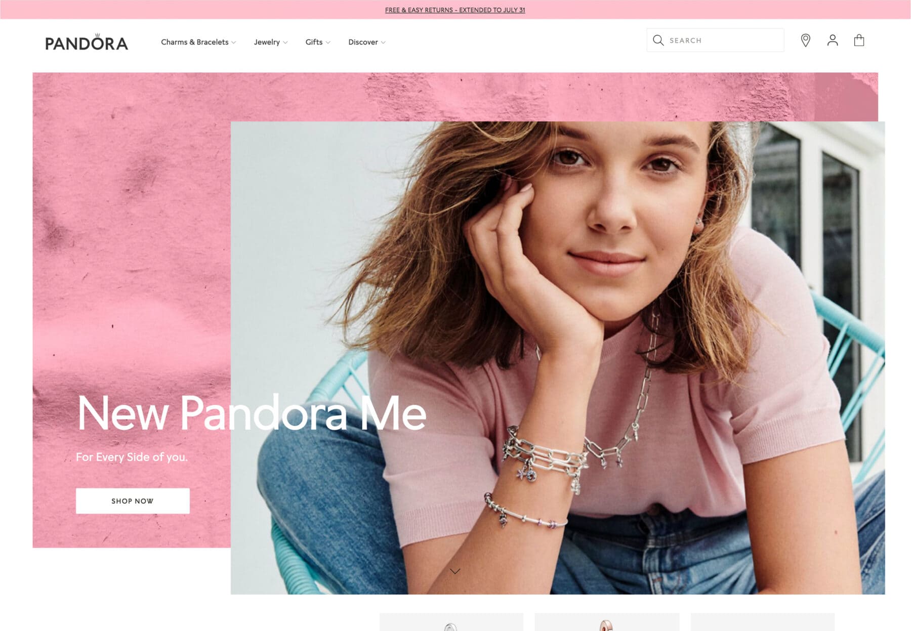 Pandora Ecommerce Redesign Boosting Growth with 20%