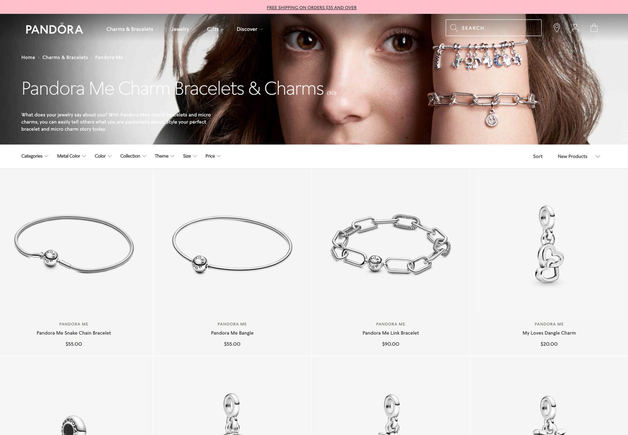 Pandora Ecommerce Redesign Boosting Growth with 20%